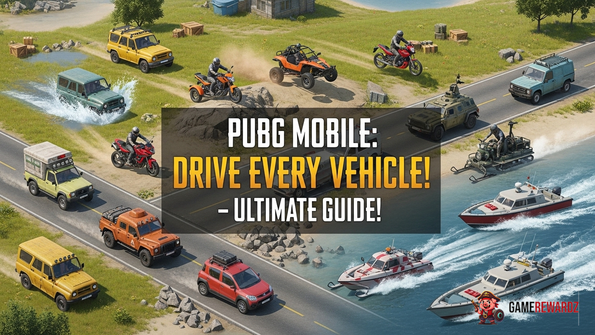 PUBG Mobile | Drive Every Vehicle! Guide